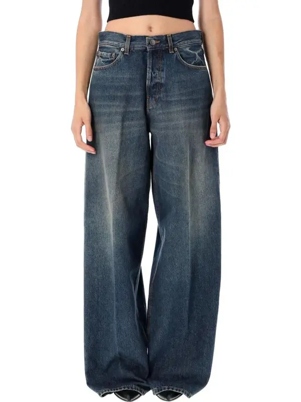 HAIKURE Wide Leg Jeans - Blue
