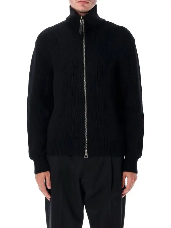 TOM FORD Zip-up Sweater - Black