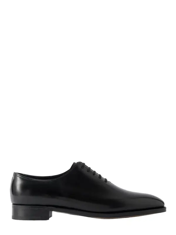 John Lobb Marldon Whole-cut Leather Oxford Shoes - Black