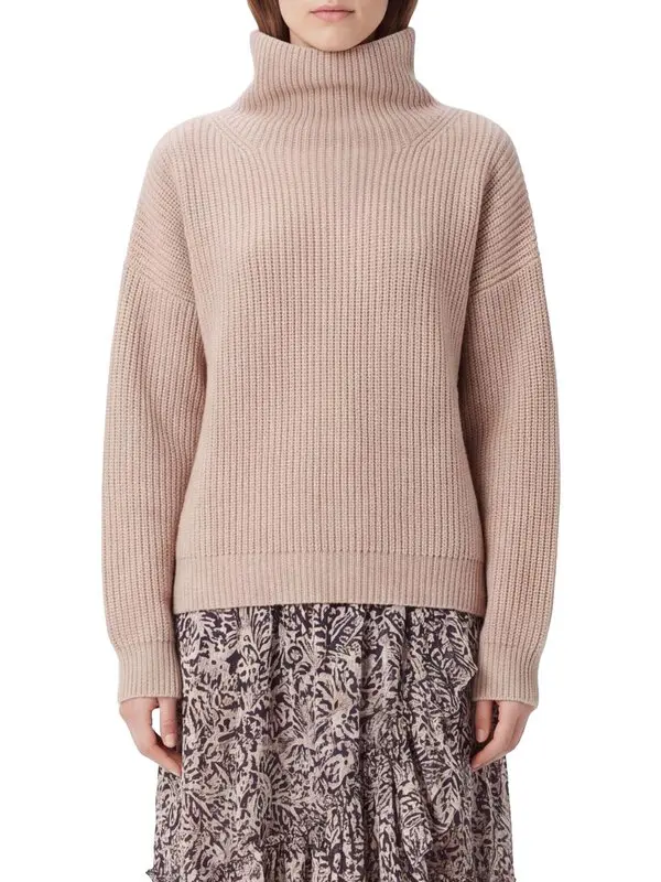 Isabel Marant Étoile Ribbed Knit Turtleneck Pullover - Beige
