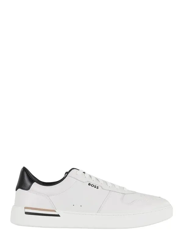 BOSS Lace Up Sneakers - White