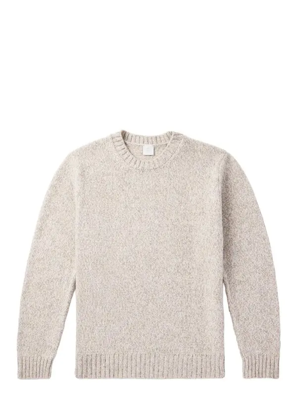 Eleventy Slim-fit Wool Sweater - Neutrals