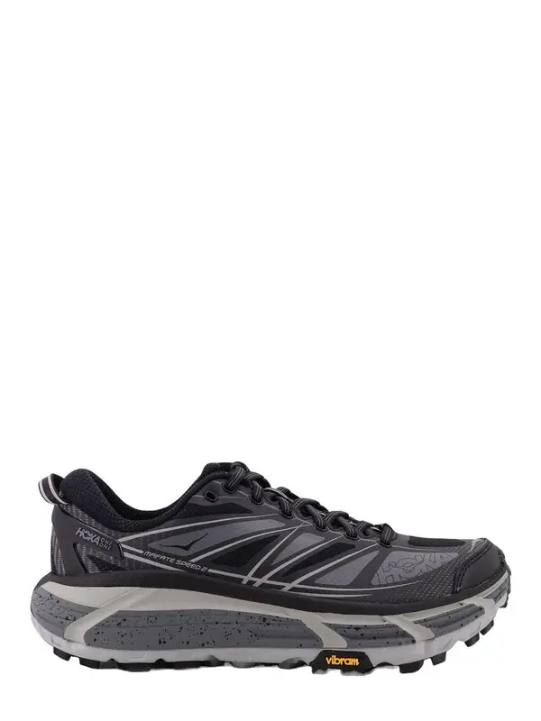 Hoka Lace-up Sneakers - Black
