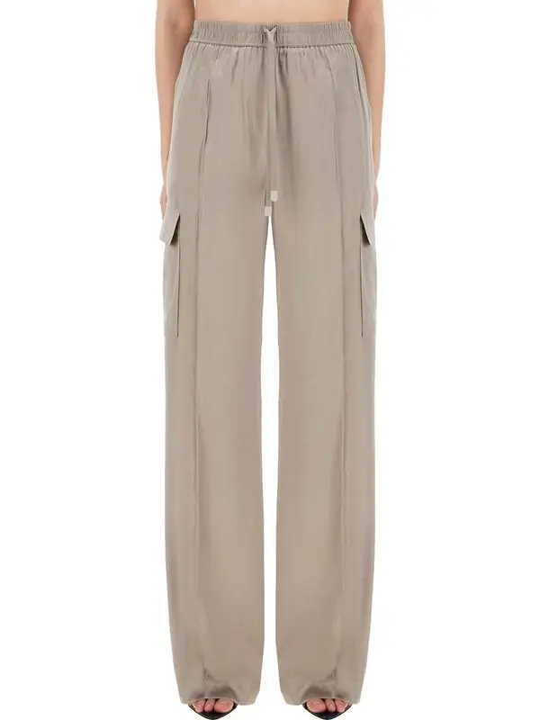 TOM FORD Wide Leg Trousers - Beige
