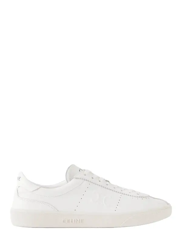 Celine Leather Low-top Sneakers - White