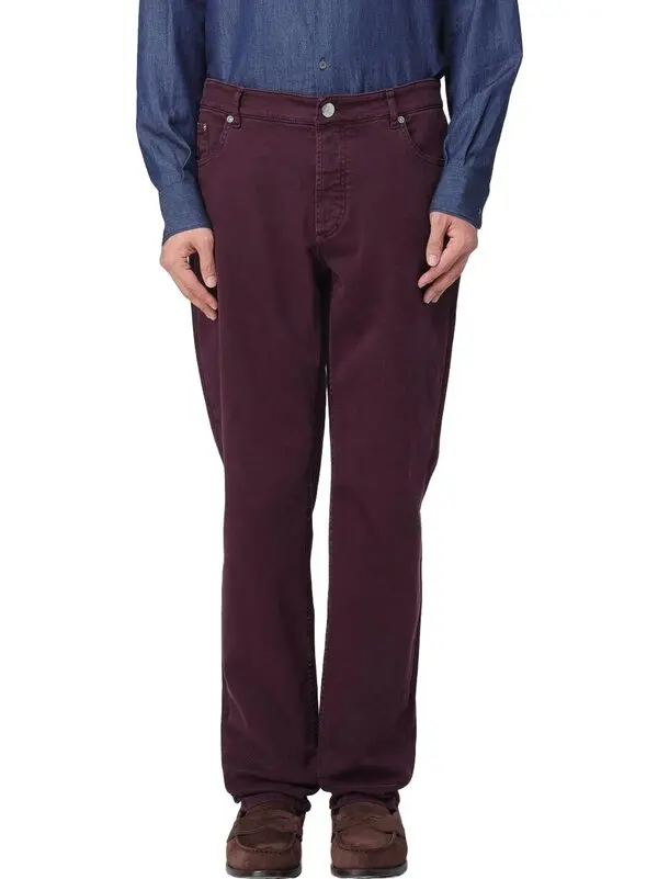 Brunello Cucinelli Straight-leg Jeans - Burgundy