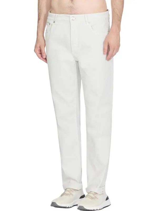 Brunello Cucinelli Straight-leg Jeans - Ivory