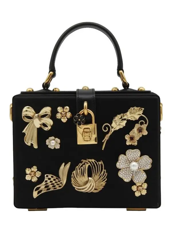 Dolce & Gabbana Handbag With Applique - Black