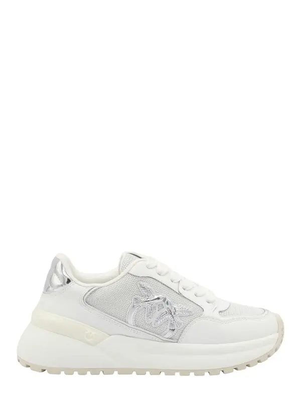 Pinko Lace-up Sneakers - White