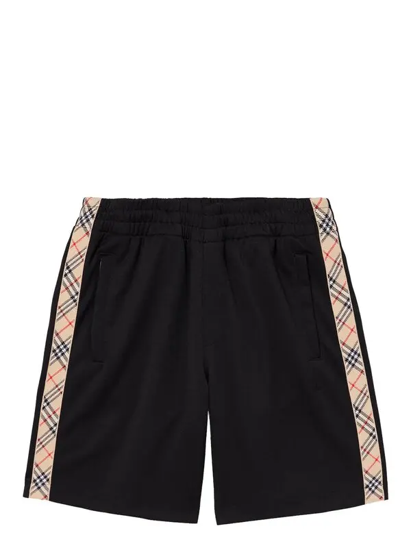 Burberry Straight-leg Tech-jersey Shorts - Black