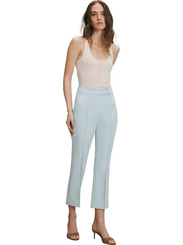 Veronica Beard Dell Slim-leg Pant - Blue Stream