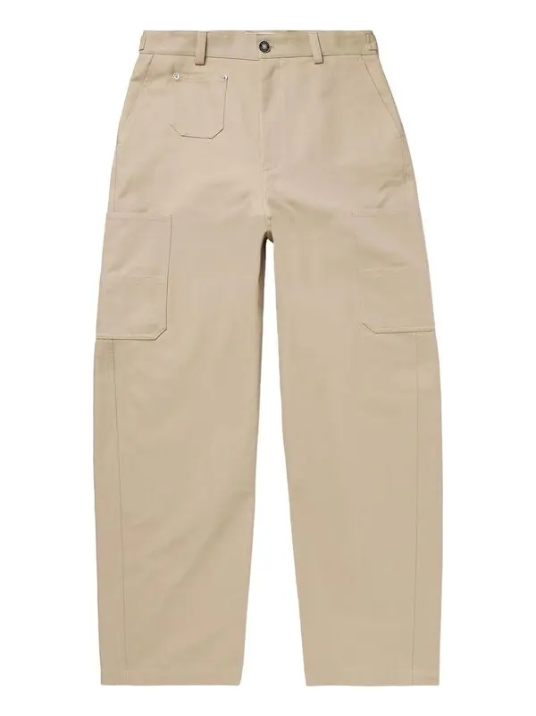 Givenchy Wide-leg Cotton-canvas Cargo Trousers - Neutrals