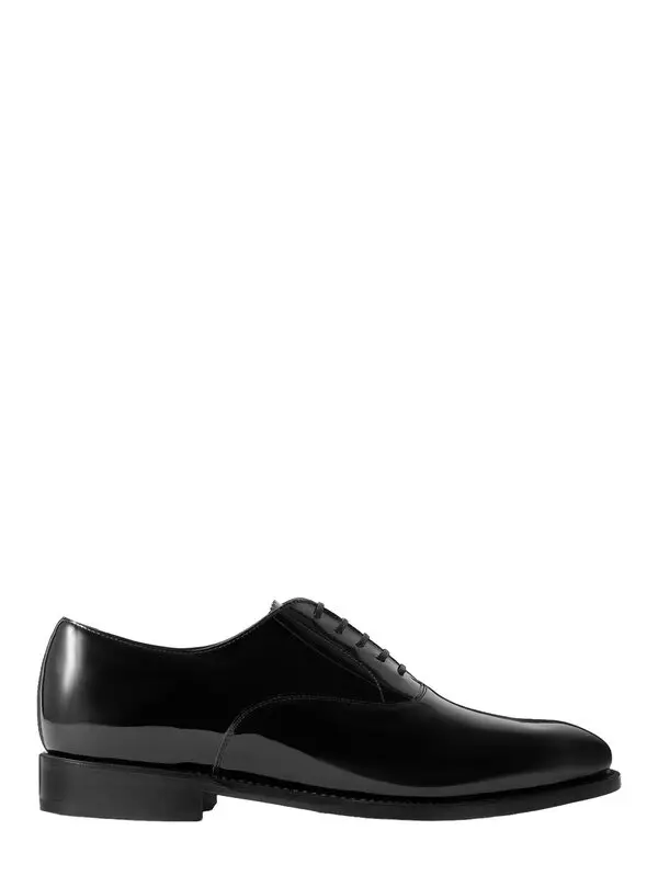 MORJAS Patent-leather Oxford Shoes - Black