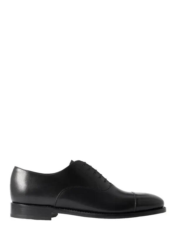 MORJAS Leather Oxford Shoes - Black