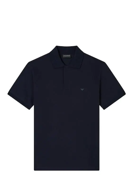 Emporio Armani Travel Essentials Piqué Polo Shirt - Natural