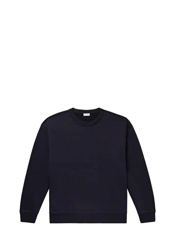 Dries Van Noten Oversized Cotton-jersey Sweatshirt - Blue