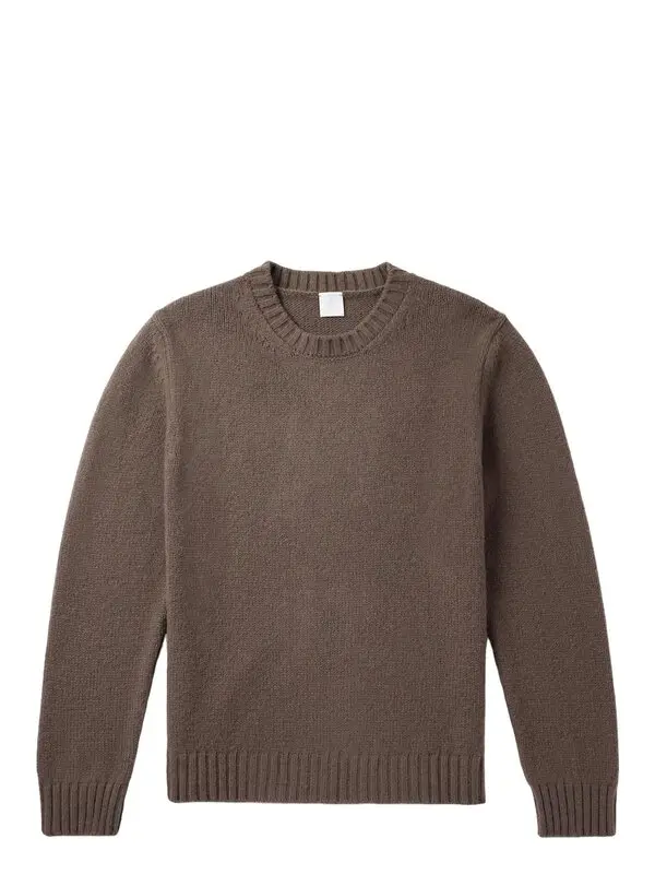 Eleventy Slim-fit Wool Sweater - Brown