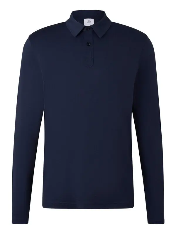 Bogner Polo Long-sleeved Top Lennon - Navy Blue