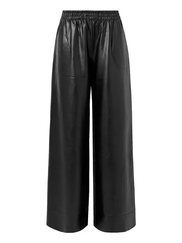 Norma Kamali Elephant Wide-leg Pants - Black