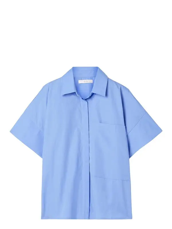 Co Cotton-poplin Shirt - Blue