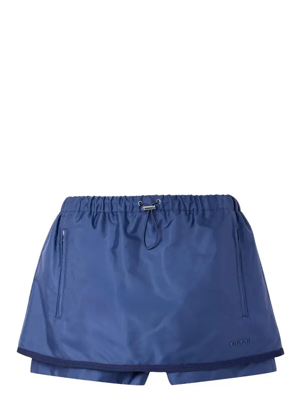 Gucci Layered Shell Mini Skirt - Blue