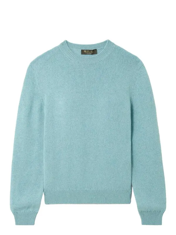 Loro Piana Fobello Cashmere Sweater - Blue