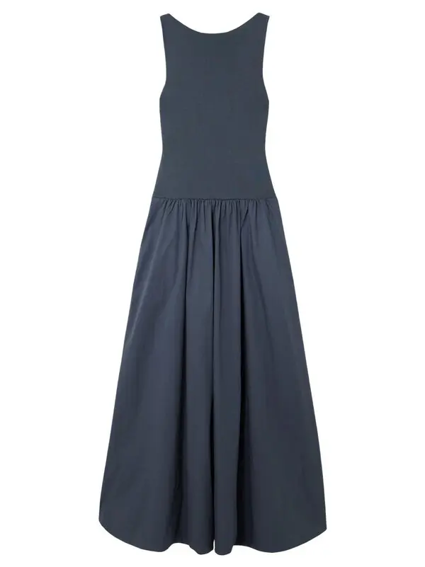 ST. AGNI Open-back Maxi Dress - Blue