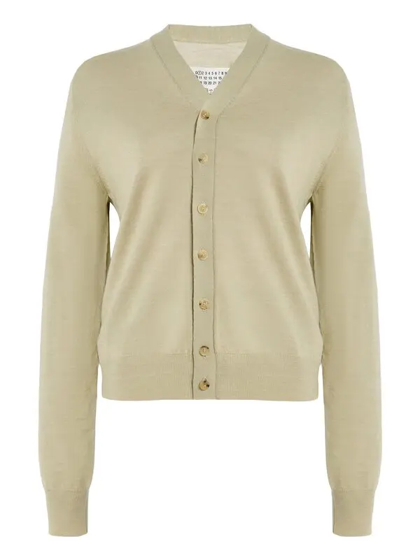 MAISON MARGIELA Wool Cardigan - Green