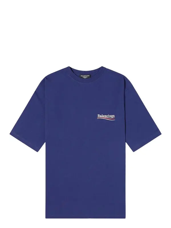 Balenciaga Political Campaign T-shirt - Blue