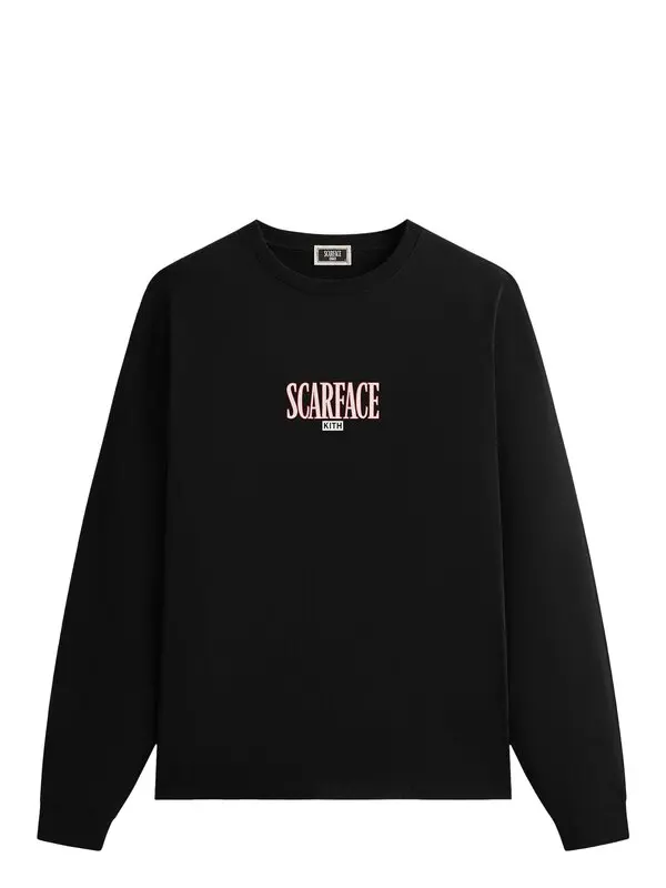 Kith For Scarface Tony Montana Long Sleeve Tee - Black