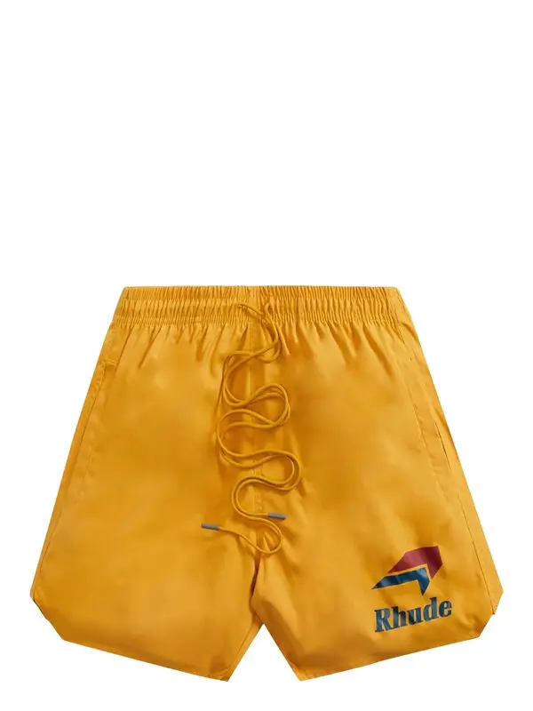 Rhude Logo Swim Short - Yellow