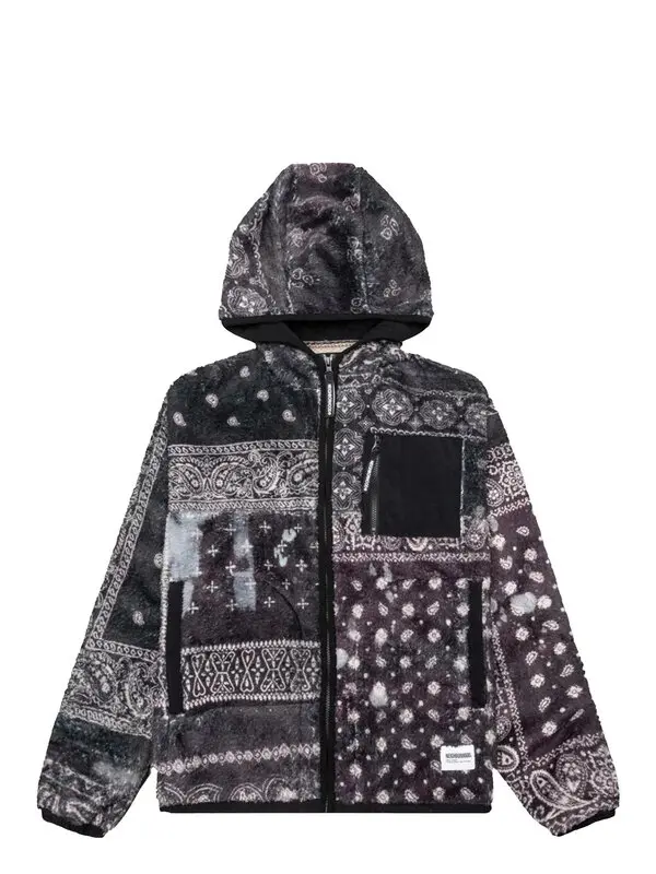 NEIGHBORHOOD Bandana Pattern Fleece Jacket - Black