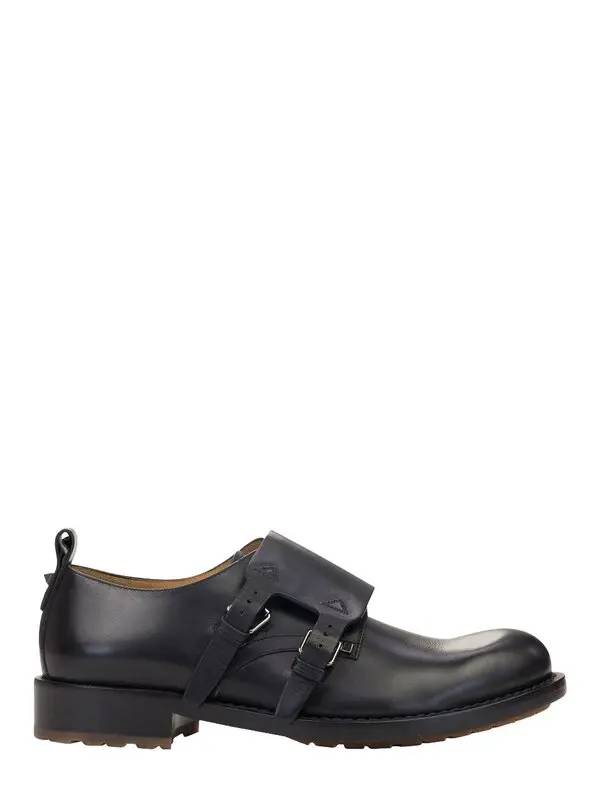 Valentino Garavani Garavani Double Monk Strap Shoe - Black
