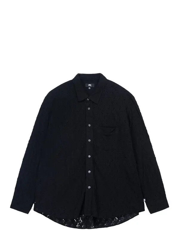 StÜssy Lace Long-sleeve Shirt - Black