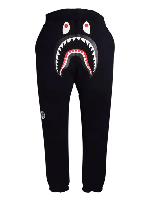 A BATHING APE X Ovo Woodland Camo Shark Sweatpants - Black