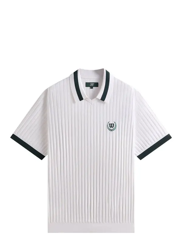Kith X Wilson V-neck Polo - White
