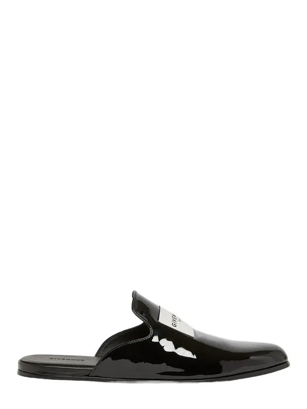 Givenchy Patent Leather Mules - Black