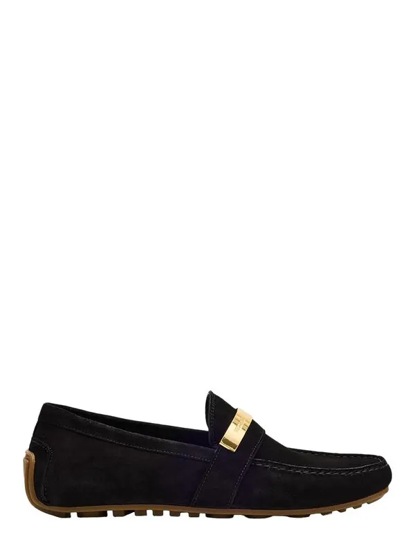 Moschino Suede Drivers - Black