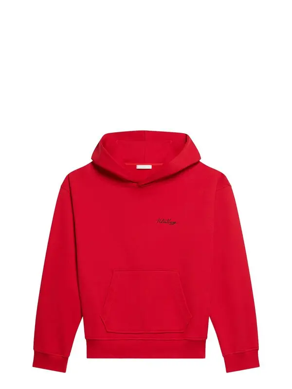 Helmut Lang Logo Sketch Hoodie - Dp Red