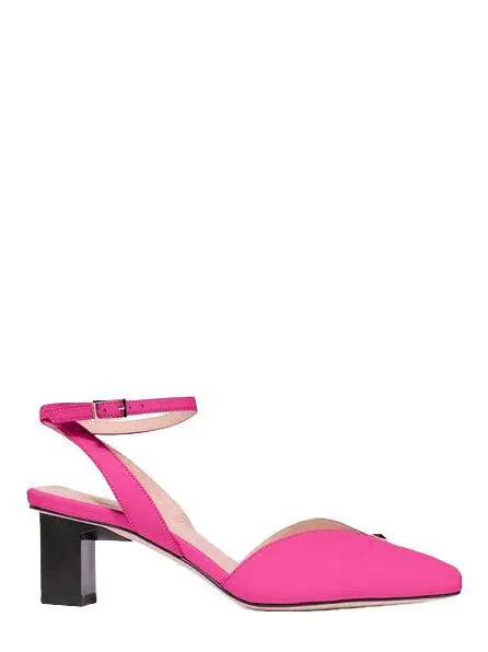 TIANNIA BARNES Ankle Strap Heels - Fuschia/pink