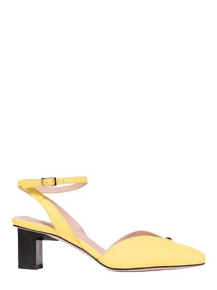 TIANNIA BARNES Hope Ankle Strap Heels - Yellow