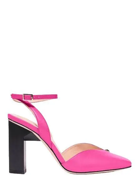 TIANNIA BARNES Hope Ankle Strap Heels - Fuschia/pink