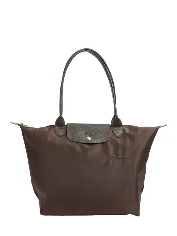 Longchamp Large Le Pliage Green Recycled Canvas Tote - Mocha