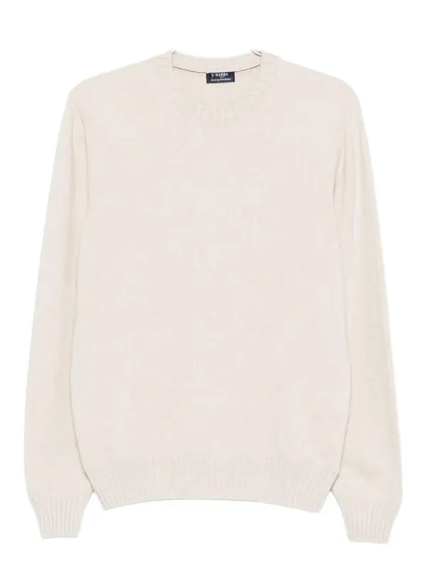BARBA NAPOLI Crewneck Sweater - Beige