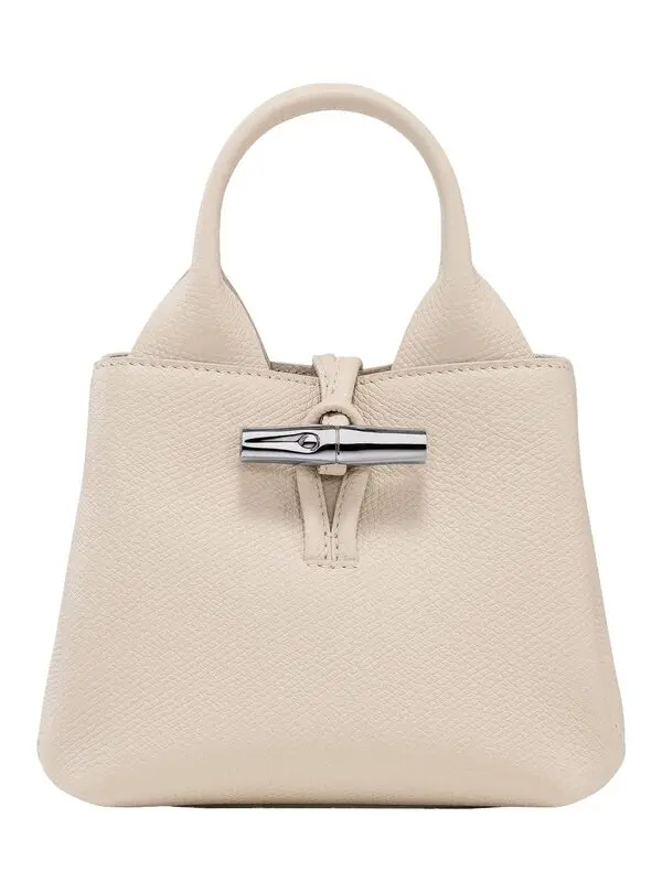 Longchamp Le Roseau Extra Small Leather Tote - Paper
