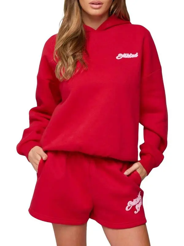 EDIKTED Sporty Hoodie - Red