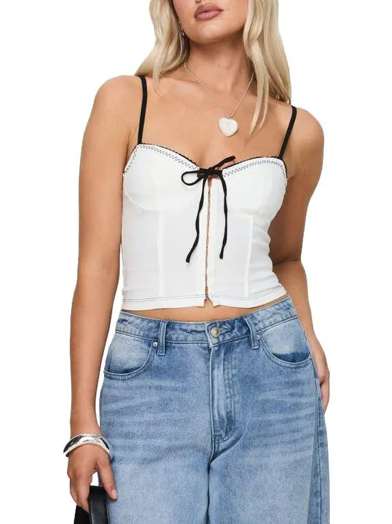 Princess Polly Severas Corset Camisole - White