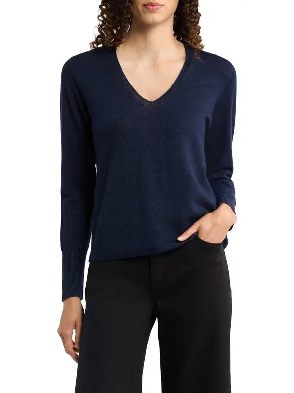 Kobi Halperin Vinny V-neck Sweater - Navy