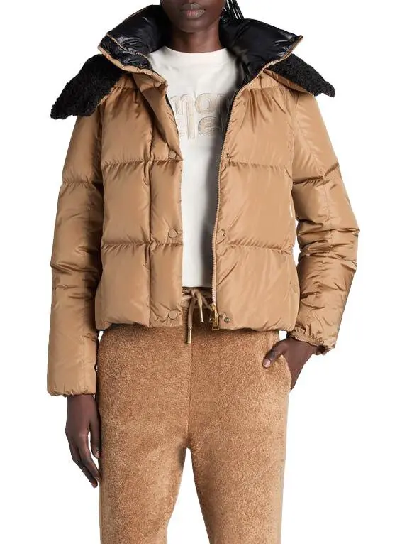 Moncler Castelnou Box Quilted Down Puffer Jacket - Dijon