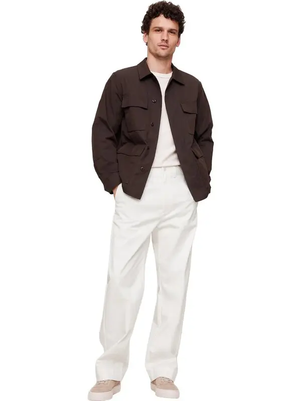 Banana Republic Relaxed Stretch Chino - Iced Vanilla Ivory